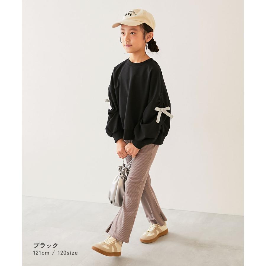 devirock トレーナー トップス ときめきリボンスリーブ スウェット キッズ 子供服 女の子 デビロック : devirock Yahoo!ショッピング店 - 通販 - Yahoo!ショッピング