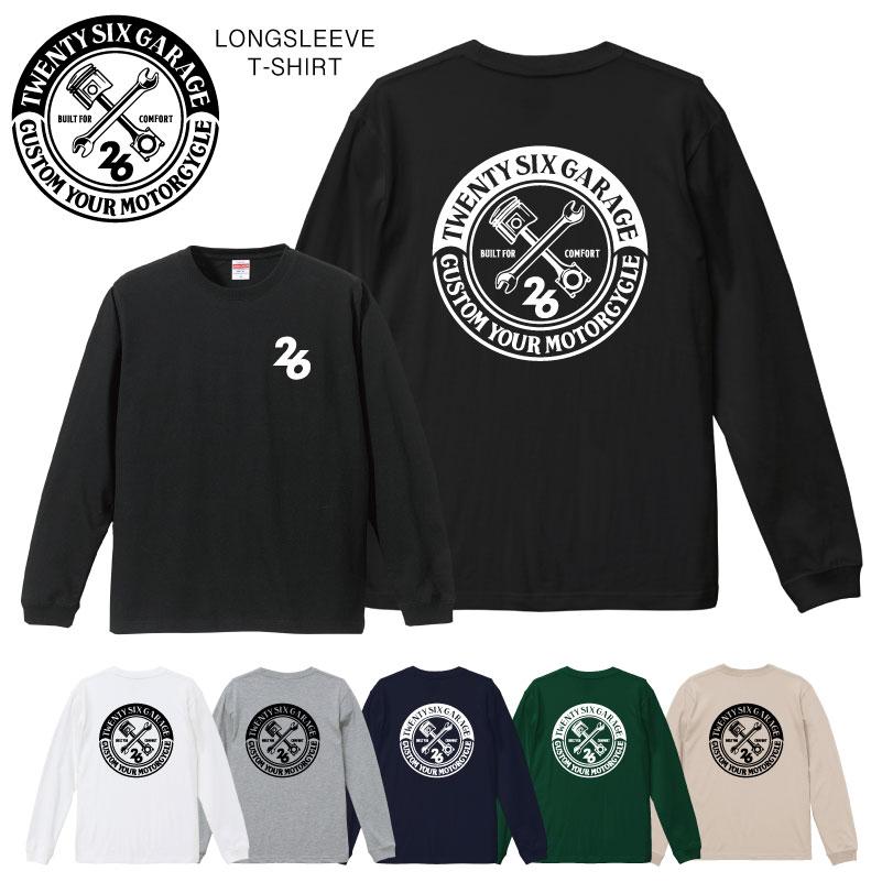 26garage ロンT 1.6インチリブ トップス カットソー 長袖 メンズカジュアル イベント ユニフォーム 5011 : DEXTER WORKS Yahoo!shop - 通販 ...