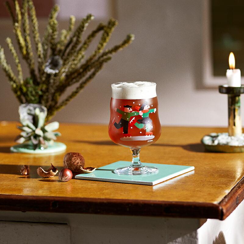 【オリジナルコースター付き】HOLMEGAARD x Mikkeller Pint Beer Glass Christmas 2024 4300544 ビアグラス ホルムガード ミッケラー ...