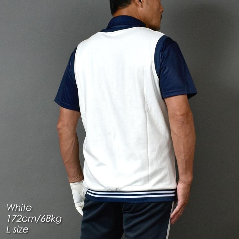 COMONGOLF ゴルフウェア メンズ 春夏 ベスト Vネック ドライ素材 ストレッチ ゴルフ トップス おしゃれ ゴルフトップス 秋 サンタリート コモンゴルフ CG-BS302S ...