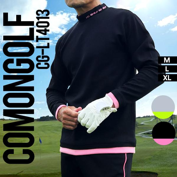 COMONGOLF ゴルフウェア メンズ 春 長袖 モックネック ゴルフ シャツ おしゃれ ストレッチ 大きいサイズ 秋冬 コモンゴルフ サンタリート CG-LT4013 : サンタリート ...