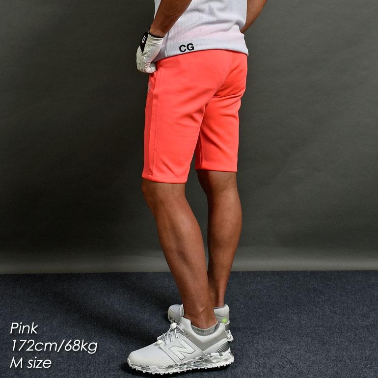 COMONGOLF ゴルフウェア メンズ 夏 ショートパンツ 短め 膝上 大きいサイズ ゴルフ ハーフ ゴルフパンツ ウエストゴム入り ネオンカラー コモンゴルフ CG-S23014 ...