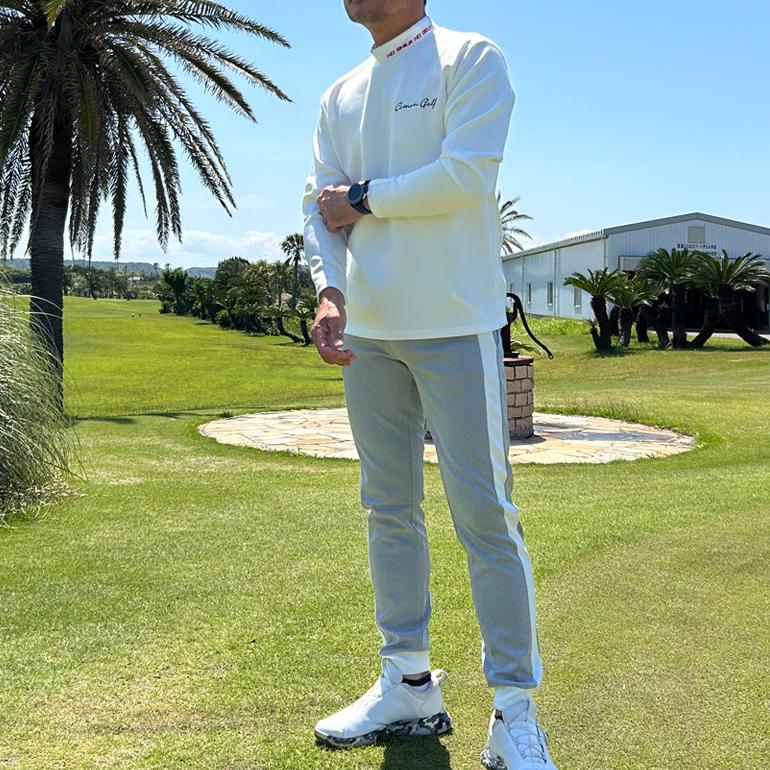 COMONGOLF ゴルフウェア メンズ 春 長袖 モックネック ゴルフ トップス 秋冬 冬 ゴルフトップス インナー シャツ ストレッチ サンタリート コモンゴルフ CG-ST4011 ...
