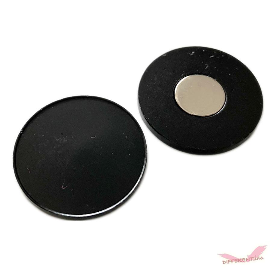 ゴルフマーカー ブラック マグネットタイプ 25mm フチ有 ハンドメイド 素材 : different - 通販 - Yahoo!ショッピング