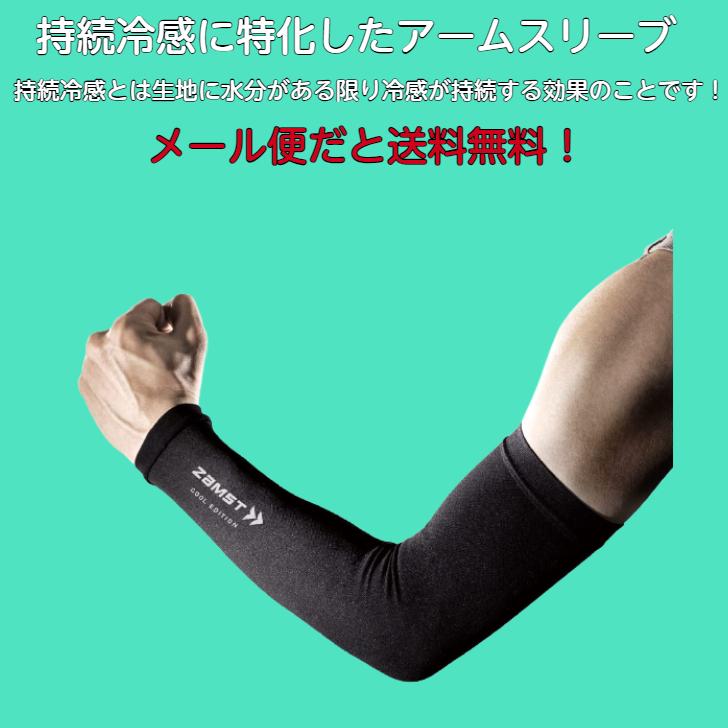 ザムスト 【メール便だと送料無料】 アームスリーブ COOL EDITION ZAMST 2枚入り 両腕分 385840 | 腕 アームサポーター ランニング 熱中症対策 UVカット ...