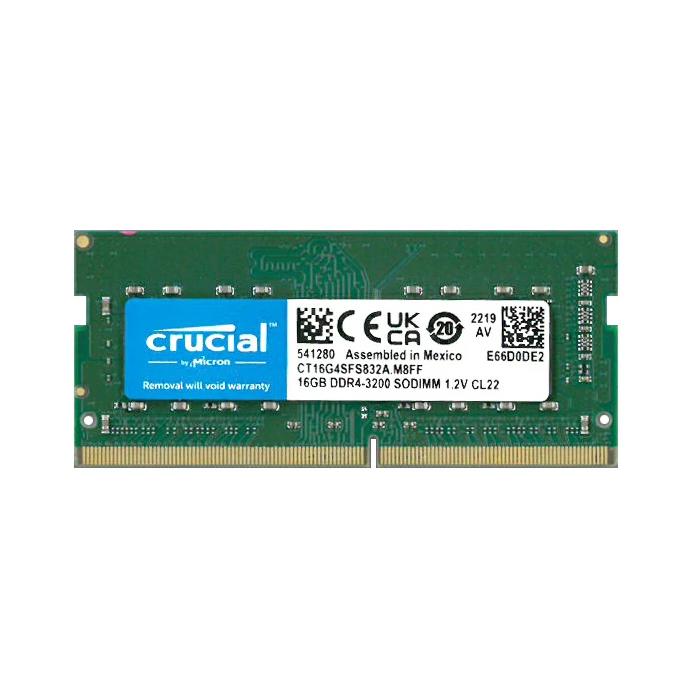 crucial 16GB Crucial Micron製 増設 メモリ ノート・小型 PC DDR4 3200 mhz PC4 25600 SODIMM 260pin ...