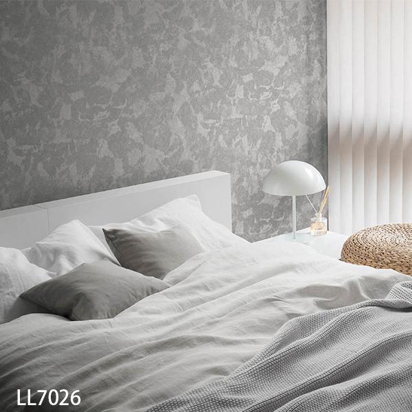 壁紙 クロス のり付き DIY リフォーム ベージュ グレー 重厚感 防カビ リリカラ Light LL-7025 LL-7026 50cm : gll7025-ll7026 ...