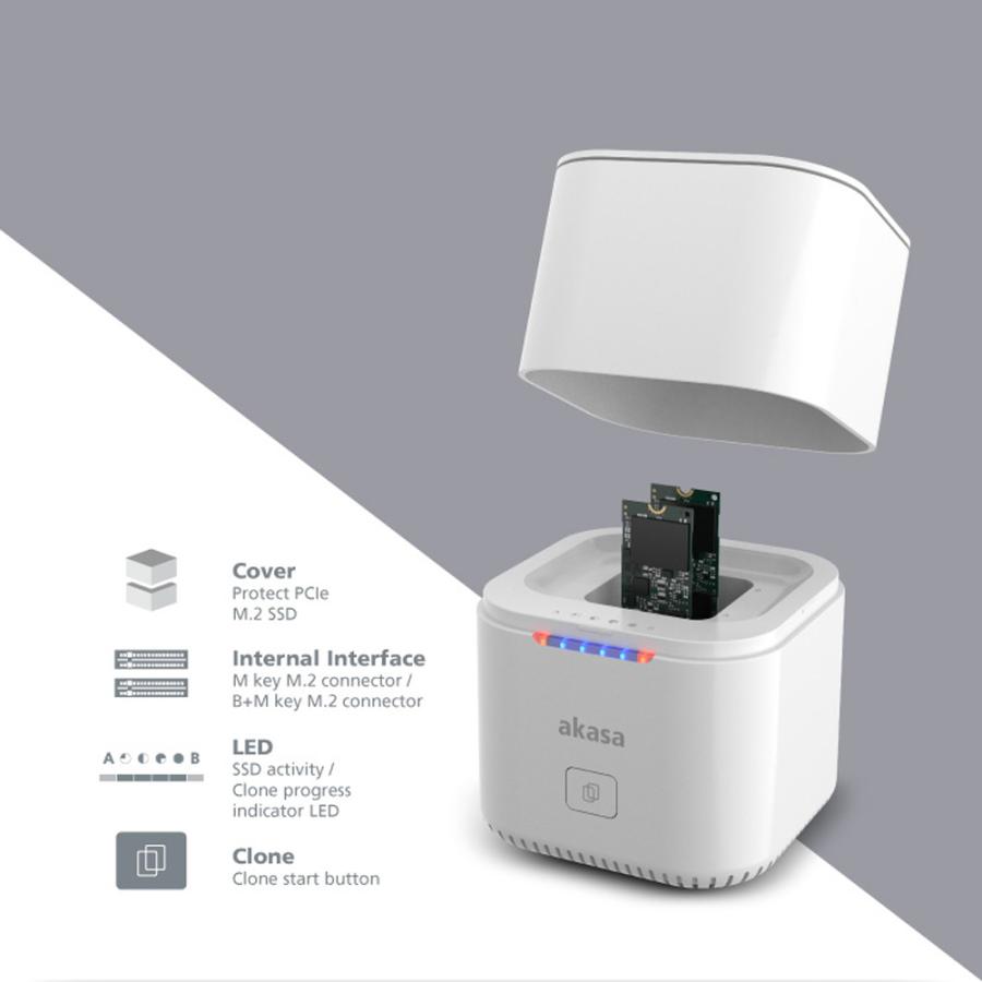 AINEX クローン機 M.2 NVMe Ainex AK-DK09U3-WHJP SSDスタンドドライバ不要 ホワイト PC不要 : Digital-Peak - 通販 - Yahoo!ショッピング