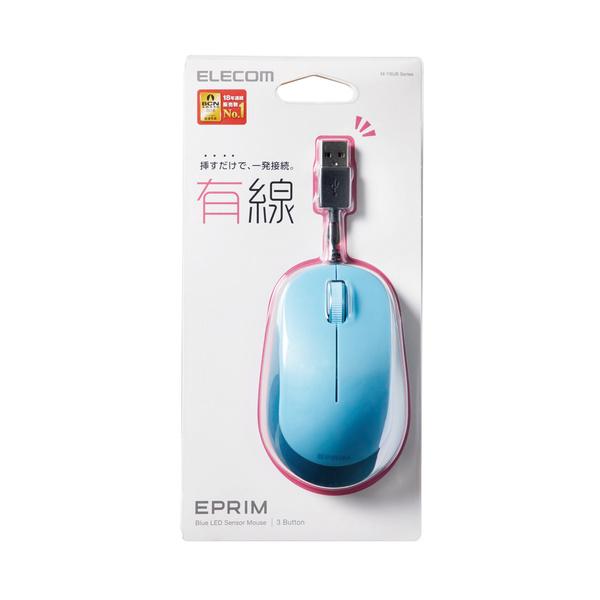 ELECOM（エレコム） BlueLEDマウス EPRIM 有線 3ボタン ブルー ELECOM M-Y8UBBU 3ボタン BlueLED 有線マウス : Digital-Peak - 通販 ...