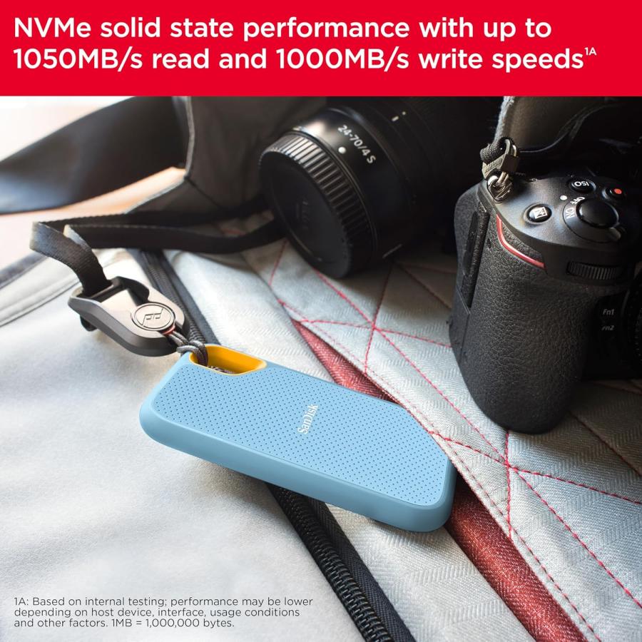 SanDisk Extreme Portable SSD 2TB SkyBlue SDSSDE61-2T00-G25 2T : Digital ...