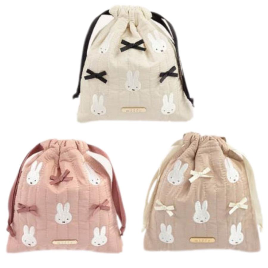 my favorite ribbon miffy 巾着 ミッフィー グッズ 大人プレゼント ポーチ 袋 巾着ポーチ かわいい ...