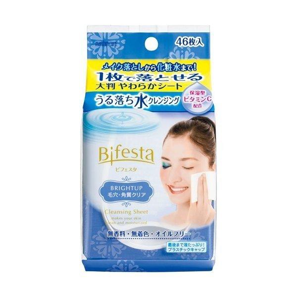 株式会社マンダム ビフェスタ うる落ち水クレンジング シート ブライトアップ（46枚入） ＜1枚で落とせる大判シート＞ 【北海道・沖縄は別途 ...