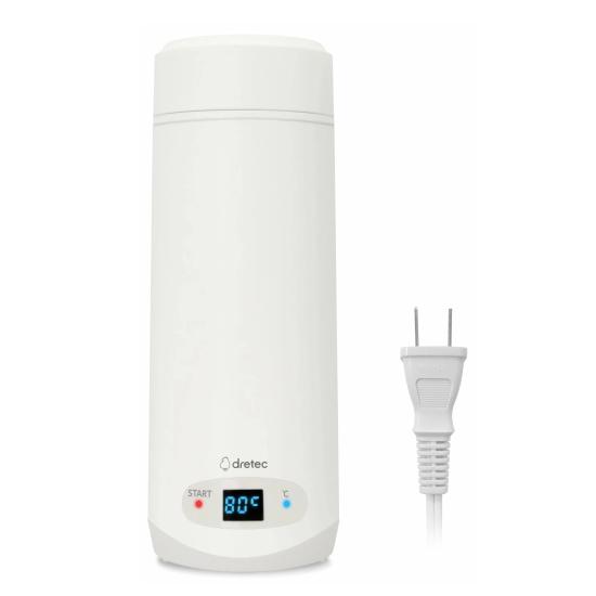 ドリテック 沸かせる温調ボトル 350ml ホワイト dretec PO-166WT : トキワダイレクト ヤフー店 - 通販 - Yahoo!ショッピング
