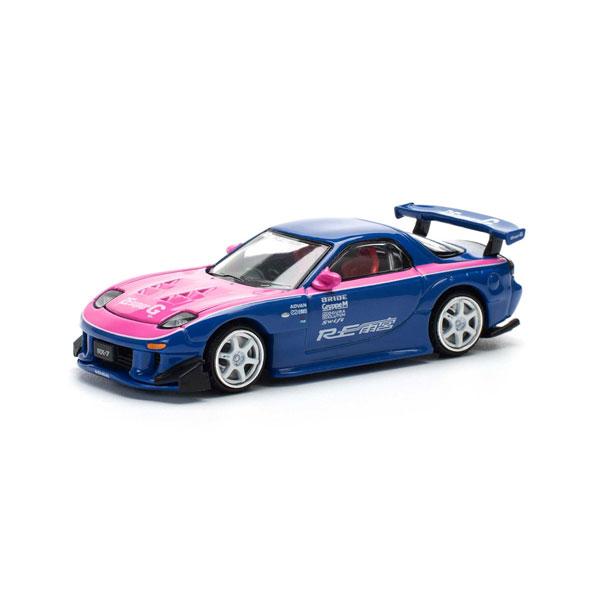 POP RACE 1/64 マツダ RX7 RE：雨宮 ブルー ピンク ミニカー PR640240 【7月予約】 : でじたみん Yahoo ...