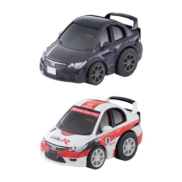 トミーテック チョロQ zero ホンダ シビック タイプR (FD2) 2種セット (Z-63c 紫/Z-63d ワンメイクレース仕様) ミニカー 328582/328575 ...