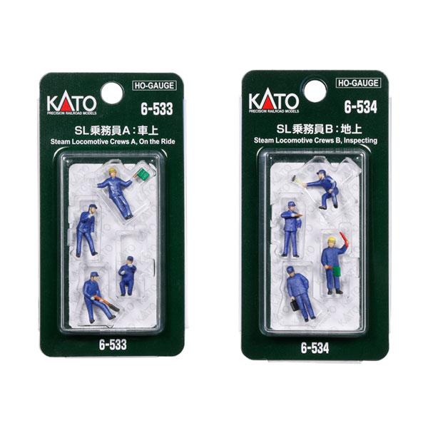 セット販売 6-533/6-534 KATO カトー (HO) SL乗務員A：車上＋SL乗務員B：地上 HOゲージ 鉄道模型（ZN139377） : でじたみん Yahoo!店 - 通販 ...
