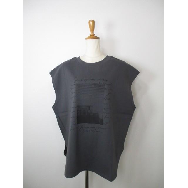 CHIGNON シニヨン 8452-237KK フレンチスリーブTシャツ 25春夏 レディース 2way フォトプリント ゆったり シンプルコーデ 手洗い可 送料無料 : dimanche ...