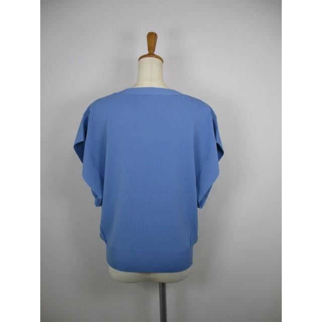 ドナマリー Dona Marie E-551441 フレンチニットPO レディース 25春夏 サマーニット ドレープデザイン 二の腕カバー ...