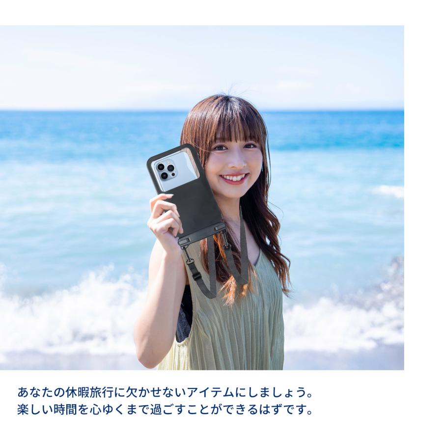 防水ケース 大容量 スマホ 防水ケース【ダブル収納ポケット】IPX8完全防水 小物収納 長さ調節ストラップ 釣り プール 水中撮影 携帯防水ケース 全機種対応 : DI&NA - 通販 ...