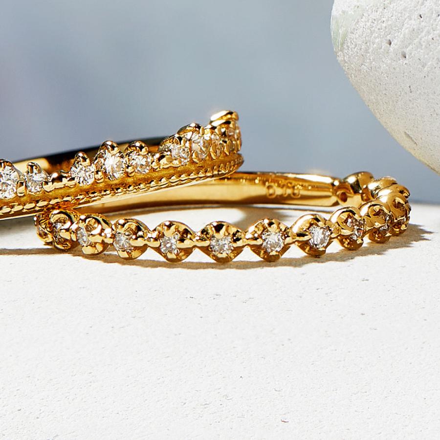 dinos ジュエリー アクセサリー ダイヤモンド K10 0.1ctダイヤ ピンキーリング J71513 : ディノス Yahoo!ショッピング店 - 通販 - Yahoo!ショッピング