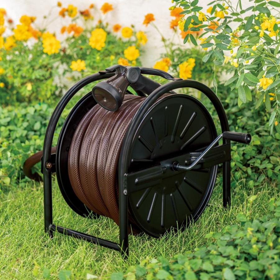 dinos お庭が引き締まる ブラックホースリール G80611 : ディノス Yahoo!ショッピング店 - 通販 - Yahoo!ショッピング