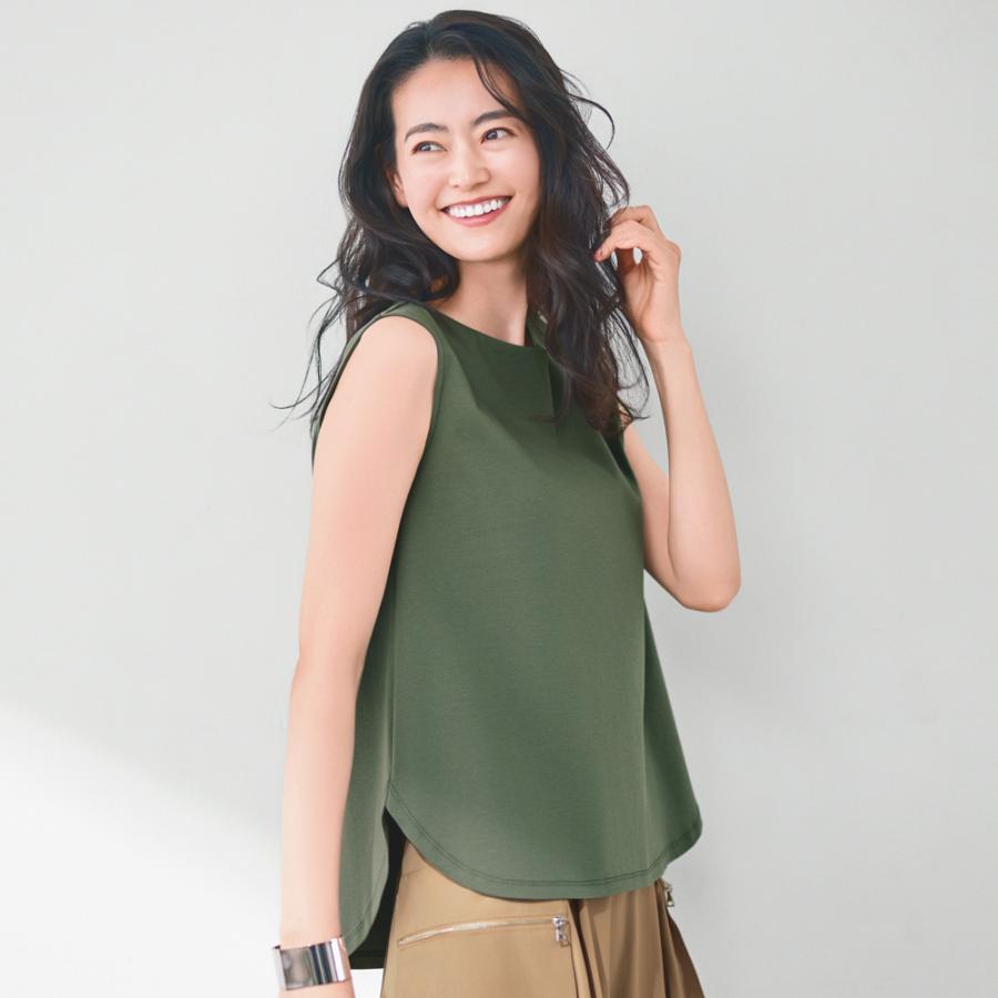 dinos トップス プルオーバー カットソー ミリオンクールコットン ノースリーブ 361604 : ディノス Yahoo!ショッピング店 - 通販 - Yahoo!ショッピング