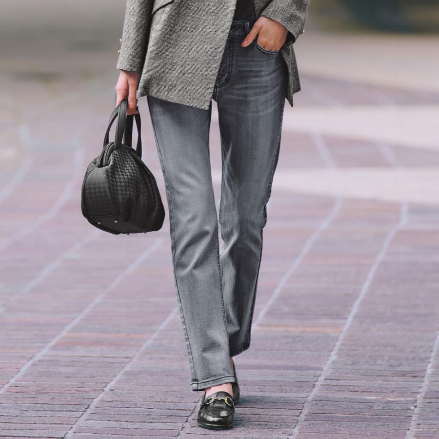 dinos コットンレーヨン混スリム ストレート デニムパンツ サステナブル 101202 : ディノス Yahoo!ショッピング店 - 通販 - Yahoo!ショッピング