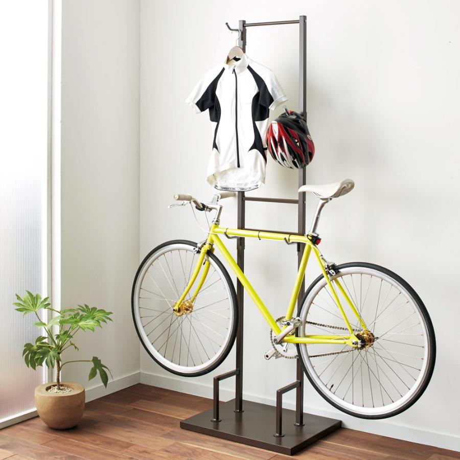 室内で使える ディスプレイサイクルスタンド 2台掛け 下駄箱 玄関収納 自転車スタンド ガレージ 631622 SHARP（シャープ） 室内で使える ディスプレイサイクルスタンド 2台