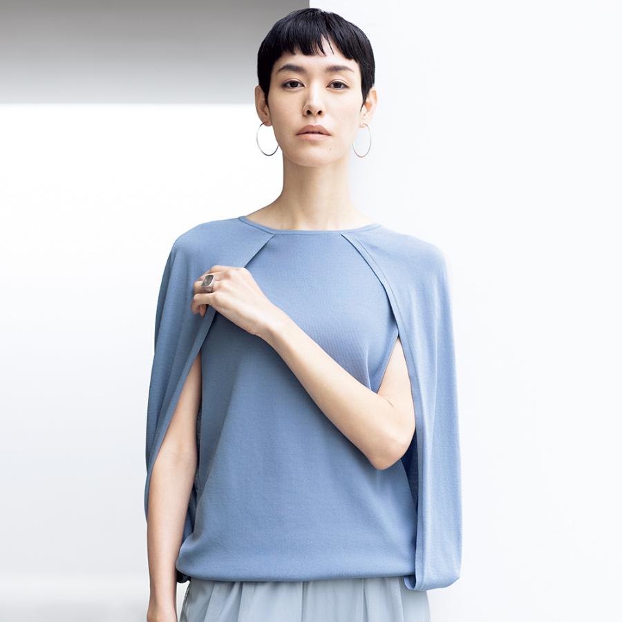 dinos ケープ風デザイン コクーン プルオーバー トップス カットソー 348002 : ディノス Yahoo!ショッピング店 - 通販 - Yahoo!ショッピング