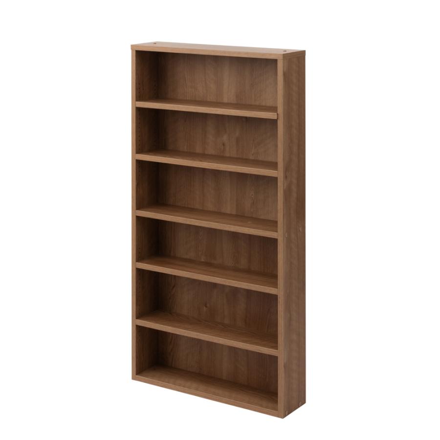 dinos 本棚 ラック シェルフ コミックラック 細かな棚調節で効率収納できる スマート薄型本棚 ロータイプ 高さ117cm幅60cm奥行 ...