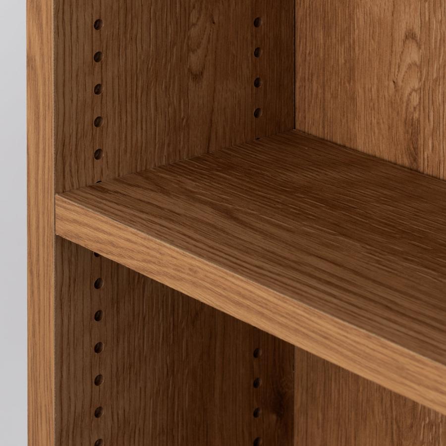 dinos 本棚 ラック シェルフ コミックラック 細かな棚調節で効率収納できる スマート薄型本棚 ロータイプ 高さ117cm幅60cm奥行 ...