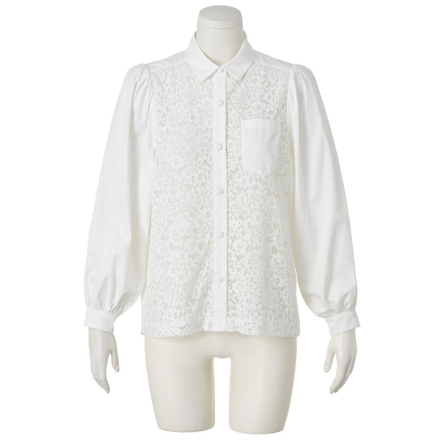 dinos トップス シャツ ブラウス ラッセルレース使い ボリュームスリーブ 281603 : ディノス Yahoo!ショッピング店 ...