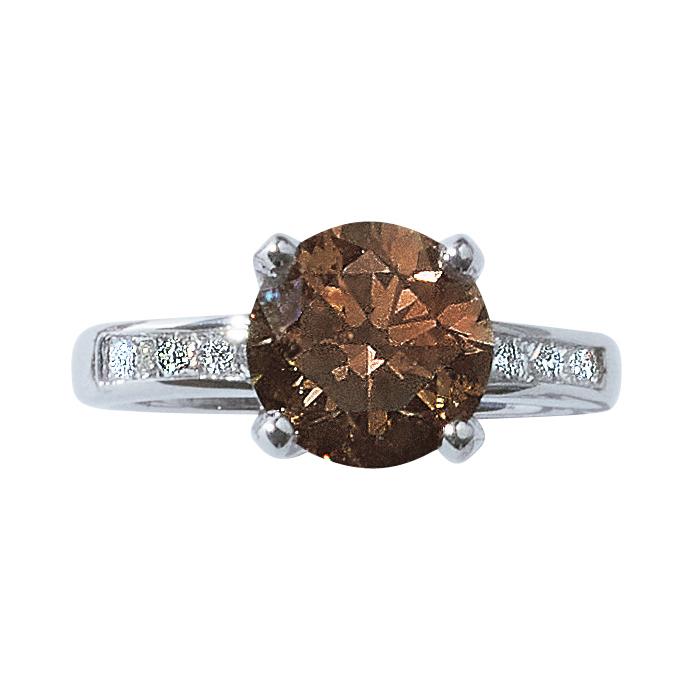 ジュエリー アクセサリー ダイヤモンド ブラウンダイヤ 日本製 グレードダイヤ PT Pt 3ct ファンシーダークブラウンダイヤ リング J64406 : 1384000179 : ディノス ...