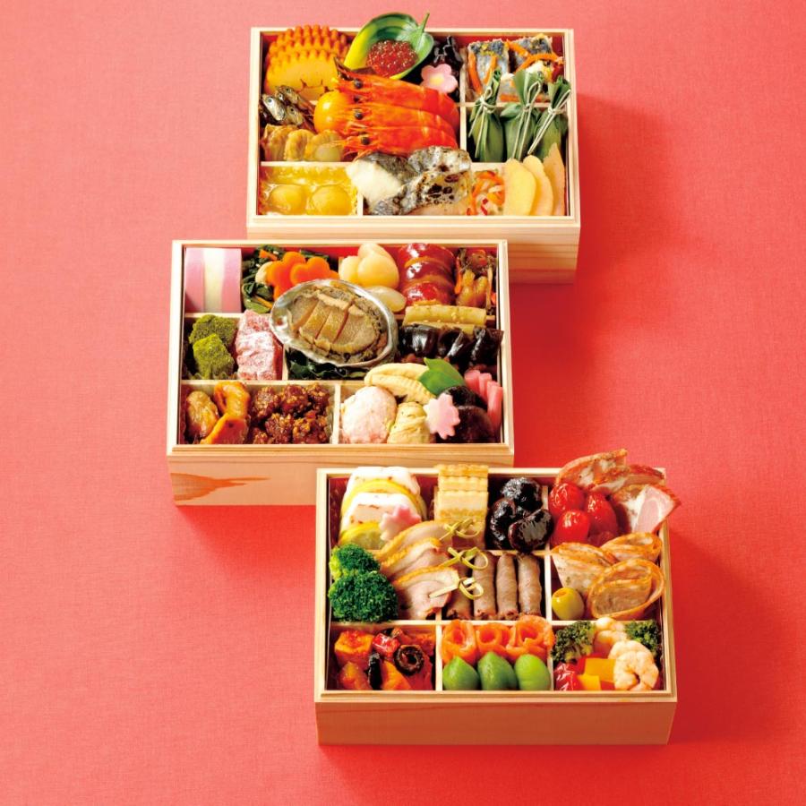 dinos 「一献うえ原」和風おせち鞍馬三段重【約3人前】（監修） お惣菜 FK8731 : ディノス Yahoo!ショッピング店 - 通販 - Yahoo!ショッピング