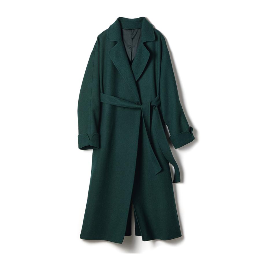 dinos（ディノス） イタリア素材 リバー仕立てロングコート