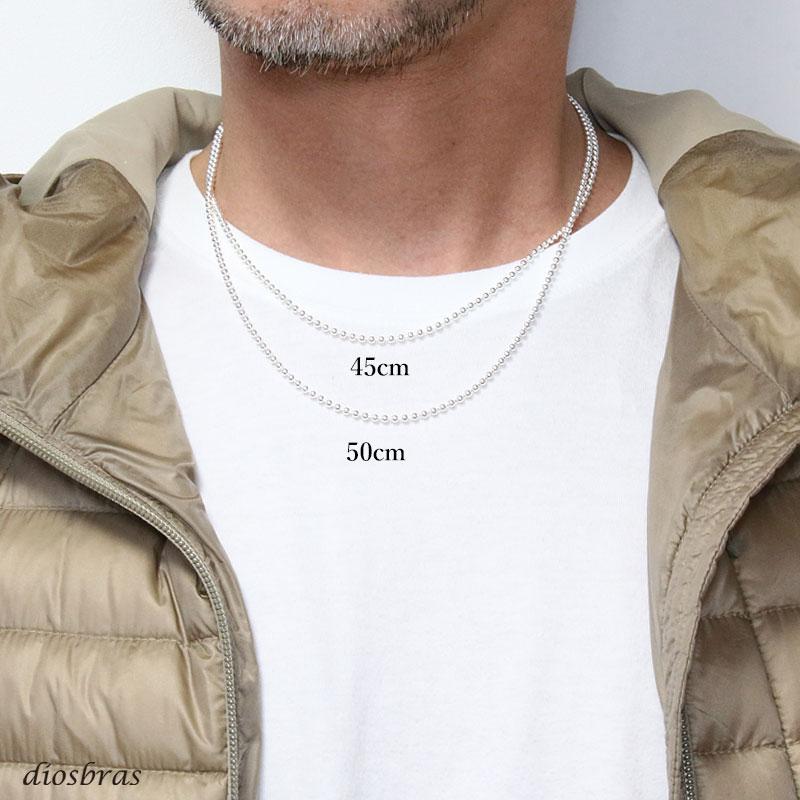 シルバー 925 ボールチェーン 2.3mm 50cm 幅2,3mm ネックレス :BC025-50:diosbras(ディオブラス) - 通販 - Yahoo!ショッピング