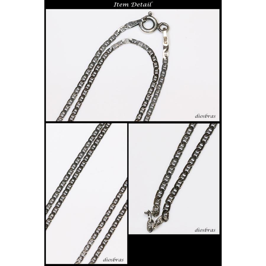 シルバーチェーン ネックレス マリーナ ロロマリーナチェーン マリンチェーン 幅1,3mm 45cm シルバー925 燻し : diosbras(ディオブラス) - 通販 - Yahoo!ショッピング