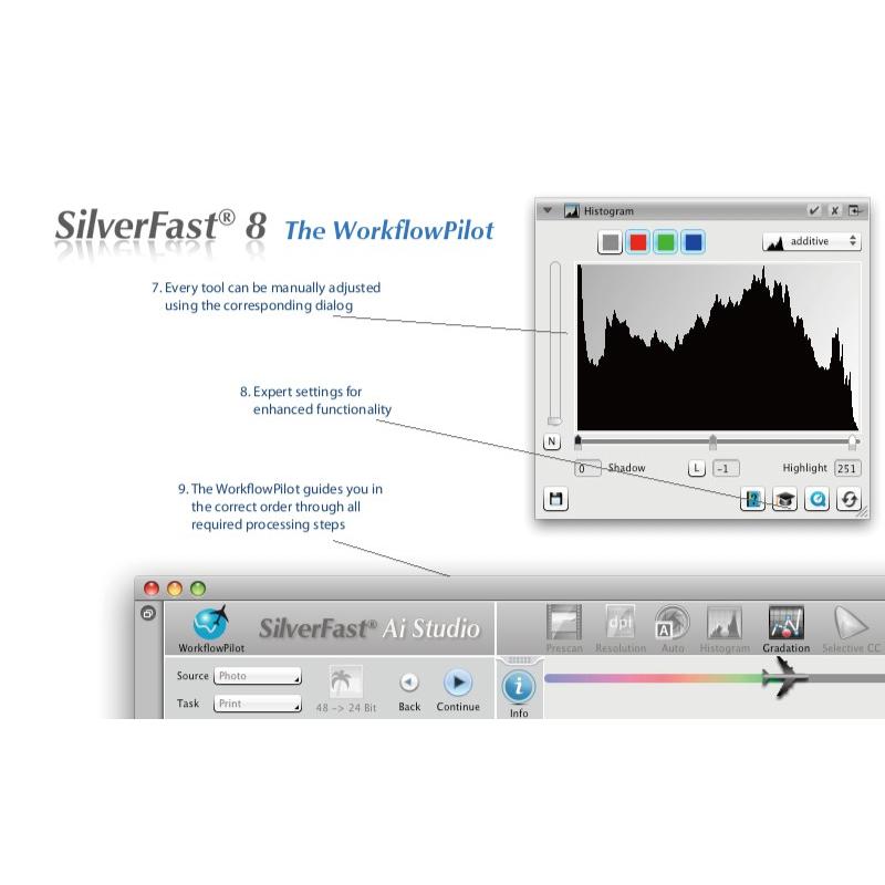 EPSON用SilverFast Ai Studio 写真画像の管理編集ソフト フィルムスキャン 自動IT8校正適応 埃キズ除去処理 自動フレーム機能 : 世界標準のスキャナーソフト販売店D ...