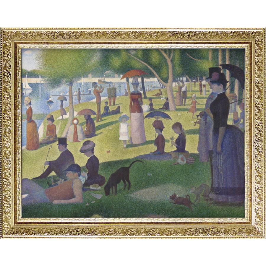 スーラ グランドジャット島の日曜日の午後 世界の名画 有名絵画 立体複製画 74cm×60cm : トライアンフギャラリー - 通販 - Yahoo!ショッピング