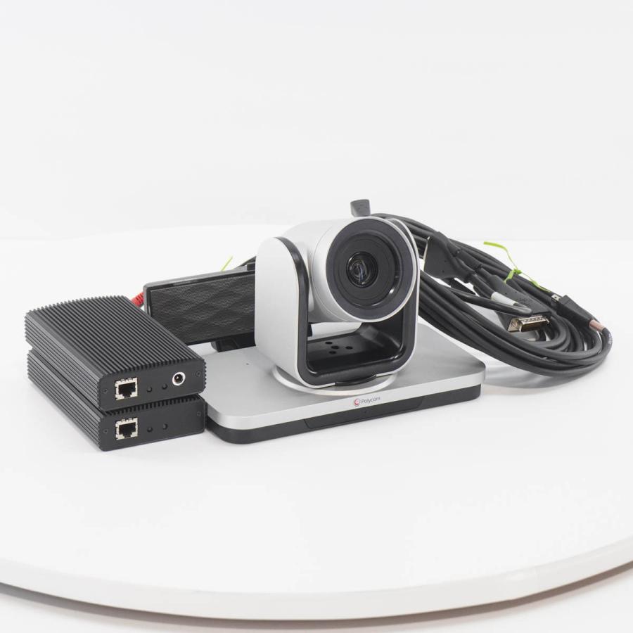 [PG]USED 8日保証 セット POLYCOM MPTZ-10 テレビ会議システム MM-SPL11UBK EagleEye ...