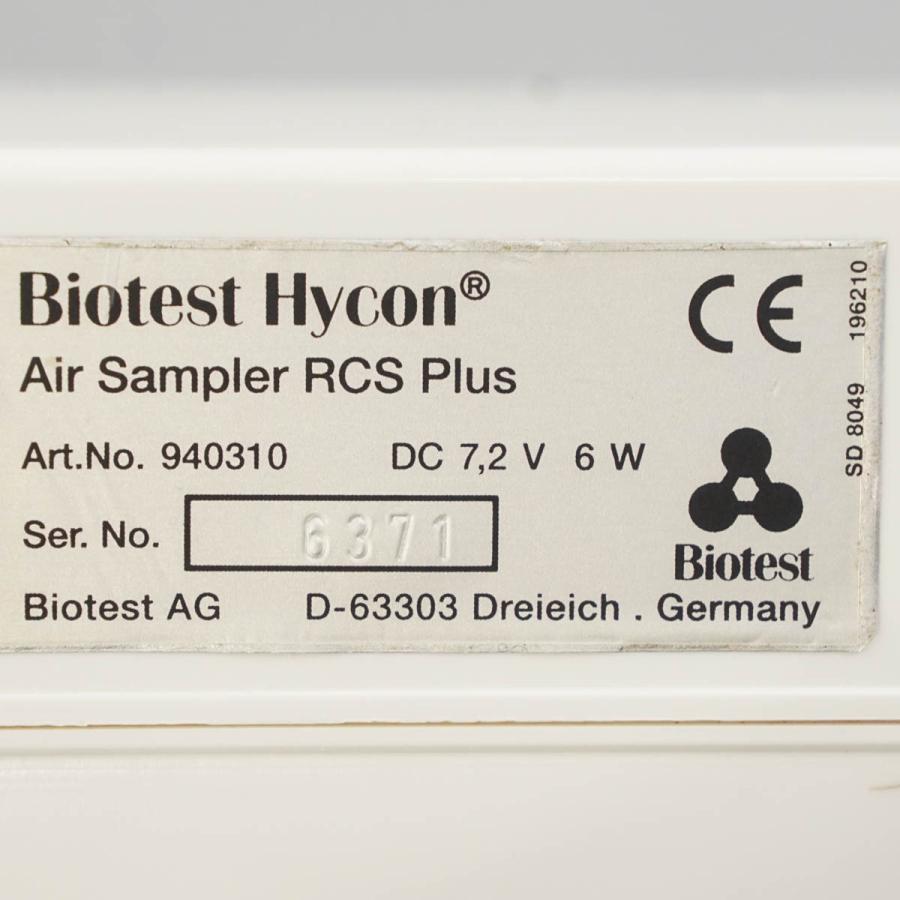 [JB]USED 現状販売 Biotest Hycon RCS plus Air Sampler エアーサンプラー[ST02894-0002 ...