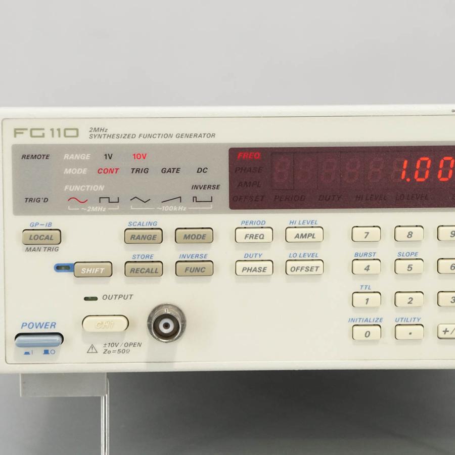 [DW]USED 8日保証 YOKOGAWA FG110 706011-1-M SYNTHESIZED FUNCTION GENERATOR ...