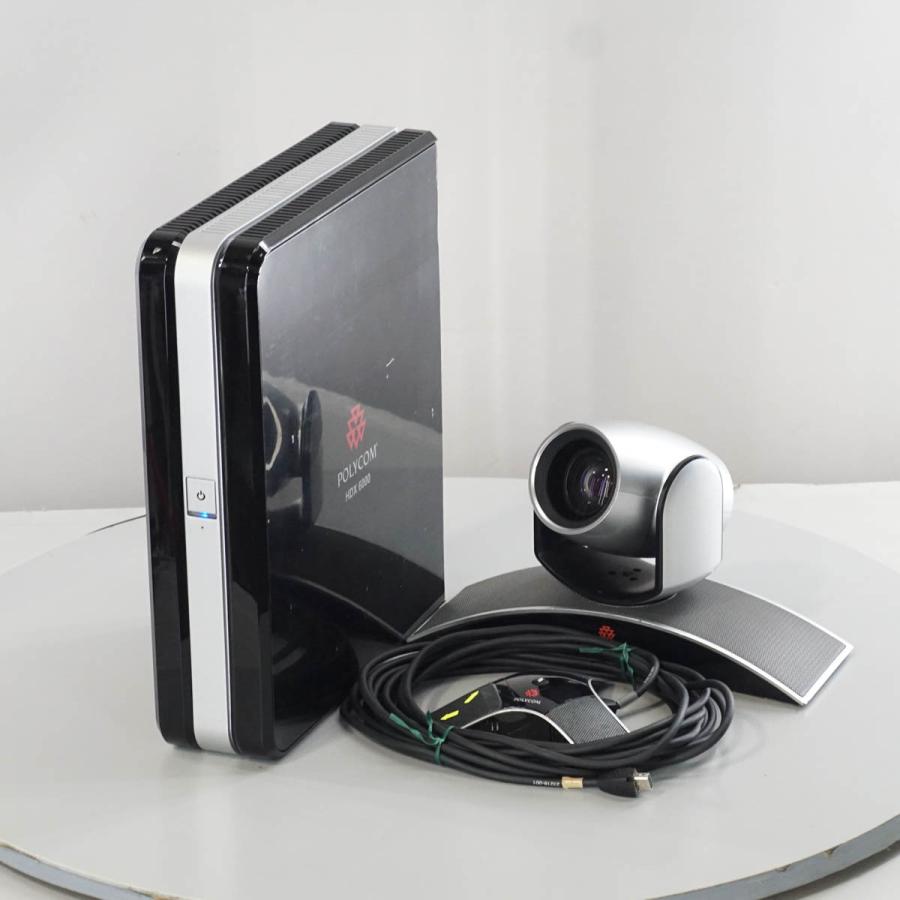 [DW]USED 8日保証 POLYCOM HDX 6000 HD NTSC テレビ会議システム MPTZ-9 電源コード リモコン ...