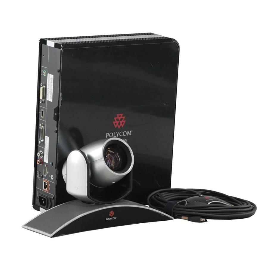 [PG] USED 8日保証 POLYCOM HDX 6000 HD NTSC テレビ会議システム MPTZ-9 電源コード リモコン ...