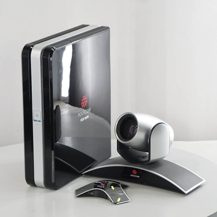[DW]USED 8日保証 POLYCOM HDX 6000 HD NTSC テレビ会議システム MPTZ-9 電源コード リモコン ...