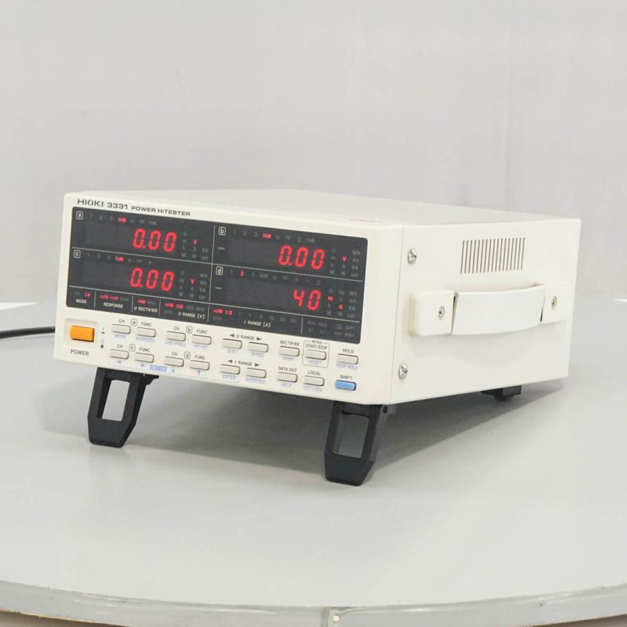 [DW]USED 校正2021年11月まで有効 HIOKI 3331 POWER HiTESTER パワーハイテスター 電源コード 取扱説明書 ...
