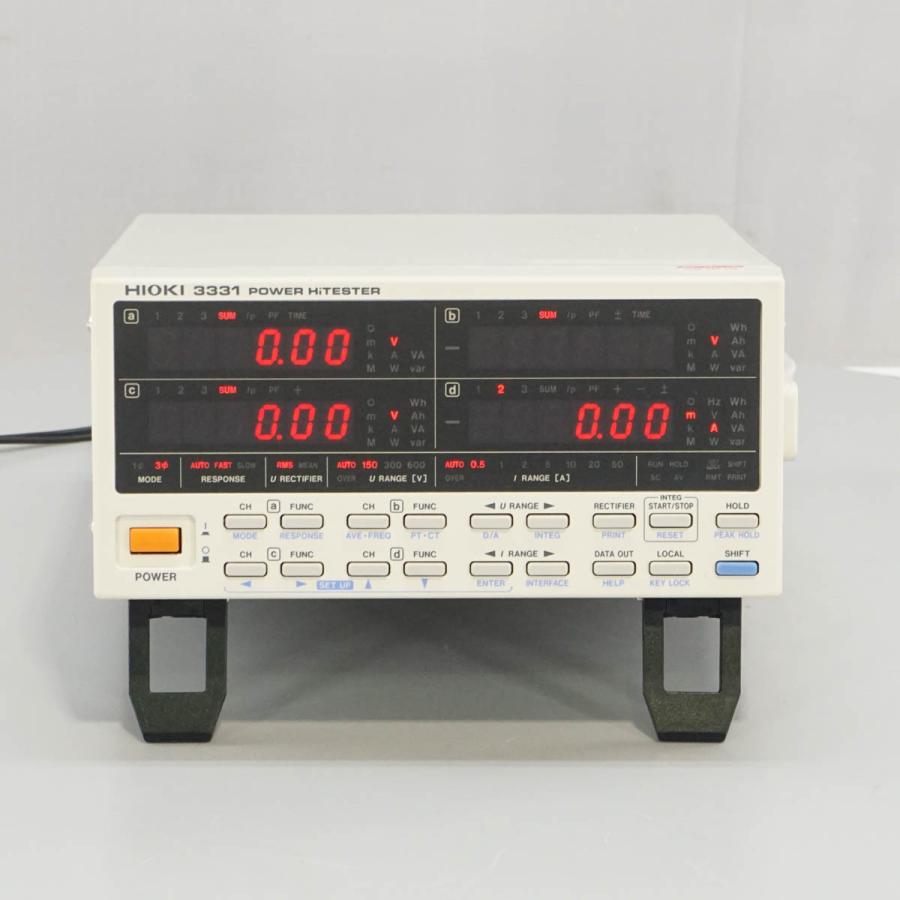[DW]USED 校正2021年11月まで有効 HIOKI 3331 POWER HiTESTER パワーハイテスター 電源コード 取扱説明書 ...