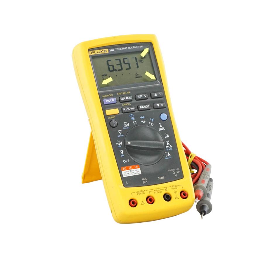 [DW] USED 8日保証 10/2019CAL FLUKE 187 TRUE RMS MULTIMETER マルチメーター[ST03068 ...