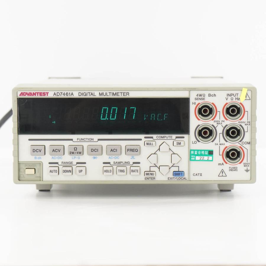 [DW]USED 8日保証 ADVANTEST AD7461A DIGITAL MULTIMETER デジタルマルチメーター[ST03106 ...