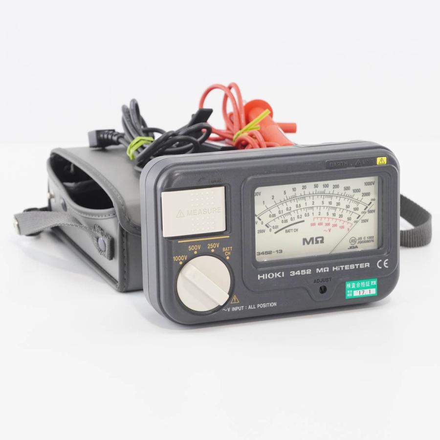 [DW]USED 8日保証 HIOKI 3452 MΩ HiTESTER メグオームハイテスター 9292[ST03106-0669 ...